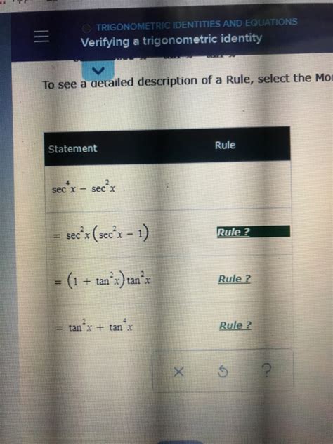 Solved O TRIGONOMETRIC IDENTITIES AND EQUATIONS Verifying A Chegg Com