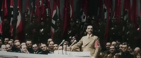 Total War Speech By Joseph Goebbels In Berlin Sportpalast 18th February 1943 Hd Colour