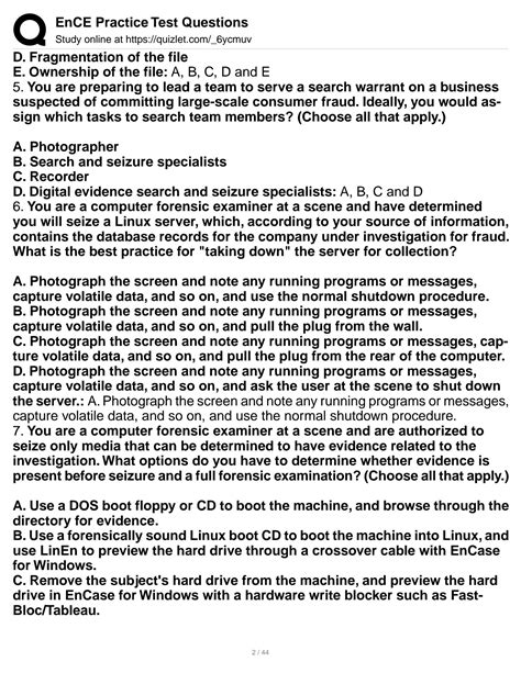 SOLUTION Ence Practice Test Questions And Answers Studypool