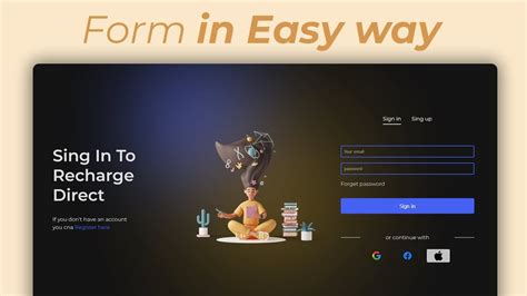 Create A Responsive Registration Form In Html And Css Youtube