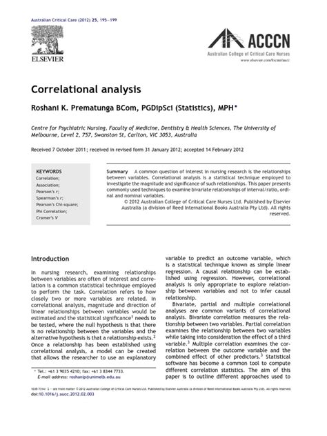 Correlational Analysis Pdf Statistics Spearmans Rank Correlation Coefficient