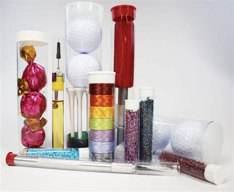 Tubular Plastic Container Hanging Packaging Tubes For Retail Product