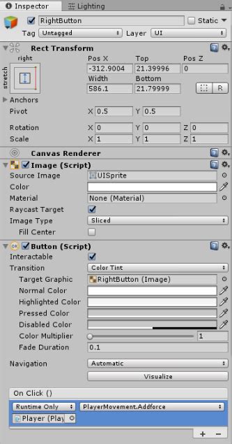 Add Force When Button Is Pressed Questions And Answers Unity Discussions