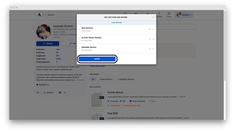 Adding A New Section Or Organizing Your Sections Academia