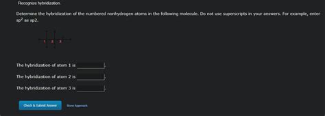Solved Recognize Hybridization Determine The Hybridization Chegg Com