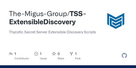 Github The Migus Group Tss Extensiblediscovery Thycotic Secret Server Extensible Discovery