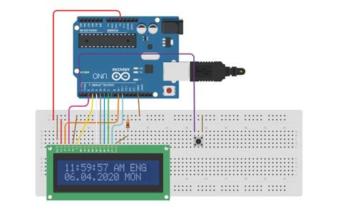 Circuit Design Lab7 Lcd Tinkercad