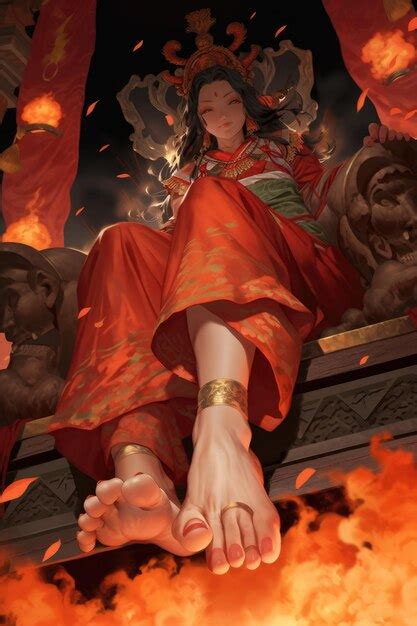 Premium Photo Anime Feet Focus