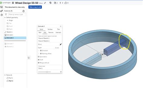Boolean Operation Results In Non Manifold Body — Onshape