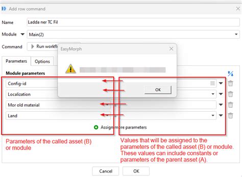 Unable To Assign Parameters In Explorer Support Easymorph Community