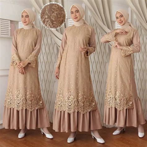 Jual Gaun Pesta Size L Xl Dan Xxl Paramitha Gaun Muslimah Remaja Gamis Cantik Anggun Baju