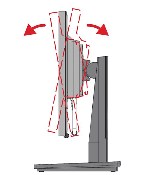 Td2265 Adjusting The Viewing Angle Viewsonic Touch Monitors