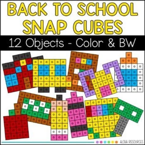 Back To School Counting Cube Clipart Etsy