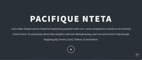 pacifique nteta on linkedin dataanalytics data portfoliowebsite