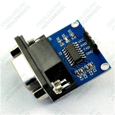 Max232 Rs232 To Ttl Converter Module Db9 Serial Port Connector Digilog Pk