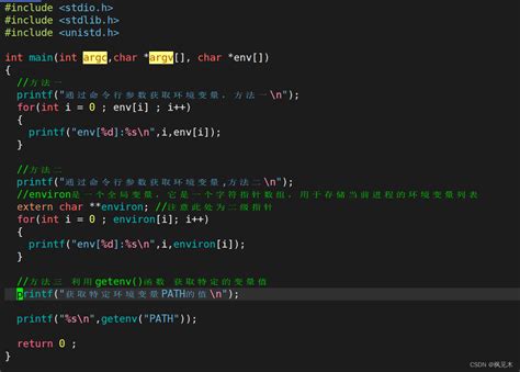 Linux 环境变量 命令行参数