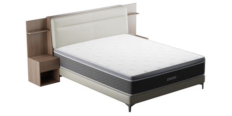 Modern Bed Frame With Side Storage Unit 3d Model Blender Market