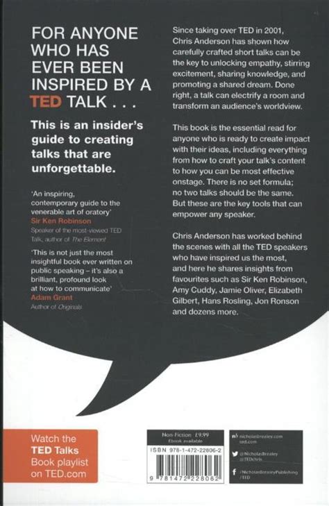 Ted Talks The Official Ted Guide To Public Speaking Bestel Nu