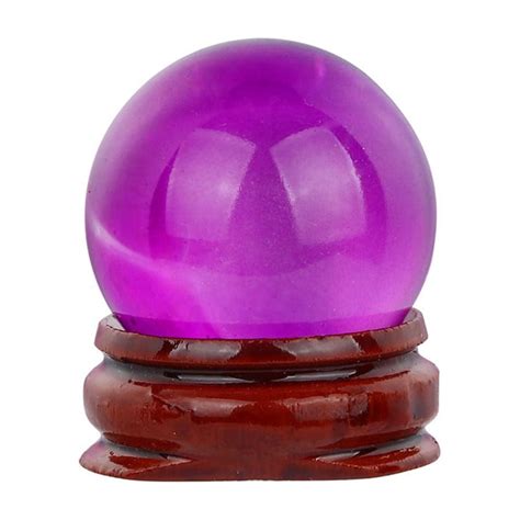 Verpetridure Purple Crystal Ball Personality Ornament Crystal Ball