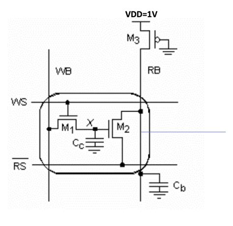 Solved A Two Transistor Memory Cell Is Shown In Figure