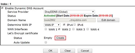 use let s encrypt certificate for your ddns domain draytek