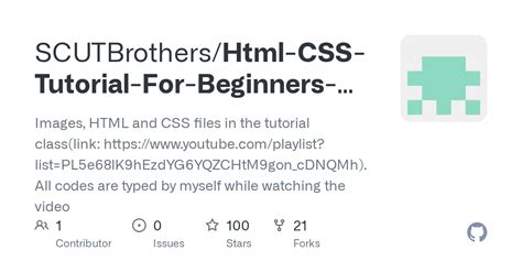 Html Css Tutorial For Beginners Learning Materials Of Youtube Video 001 Simple Parallax