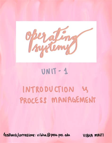 Operating Systems Unit 1 Opualingfing Systems Unit 1 Introduction 4