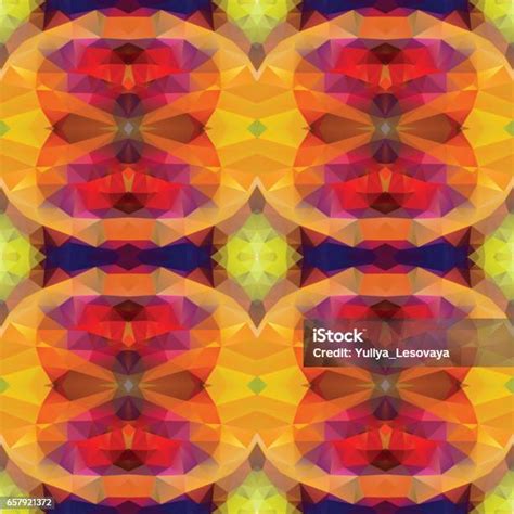 다채로운 기하학적 도형으로 이루어진 추상적인 프랙탈 패턴으로 완벽 한 배경 0명에 대한 스톡 벡터 아트 및 기타 이미지 0명