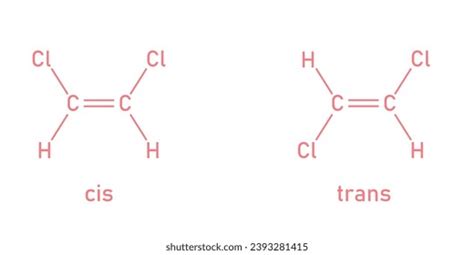 Difference Between Cis Trans Isomers Cis Trans Stock Vector Royalty