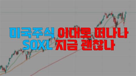 Soxl 엔비디아 테슬라 나스닥 주가 전망 차트분석 주린이 Youtube