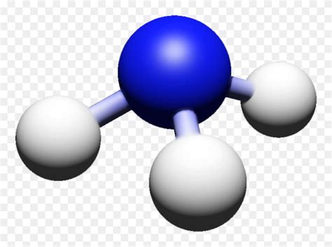 Download 3d Model Of Ammonia Molecule Clipart 5638883 Pinclipart