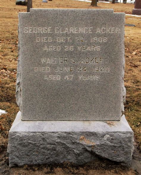 George Clarence Acker 1881 1906 Find A Grave Memorial