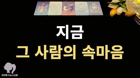 타로카드 지금 그 사람의 속마음 Youtube
