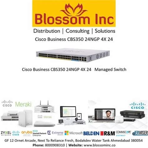 Cisco Business CBS350 24NGP 4X PoE Switch LAN Capable White At 60000 Piece In Ahmedabad