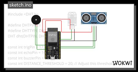 Dht22ultrabuzzer Wokwi Esp32 Stm32 Arduino Simulator