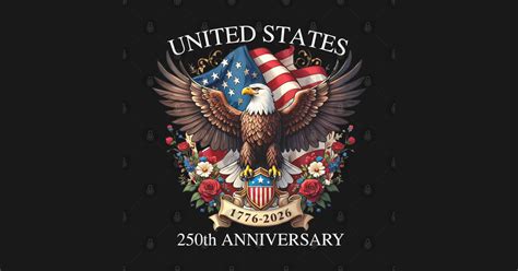 Usa 250th Anniversary Eagle And Flag Design American