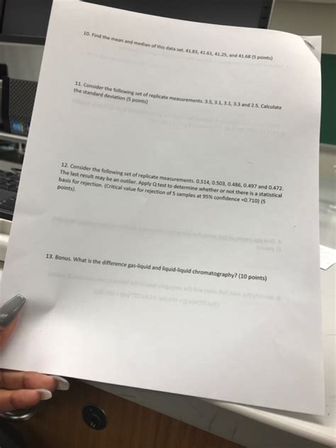 Solved 10 Find The Mean And Median Of This Data Set 4183