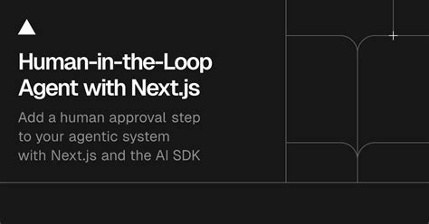 next js human in the loop agent with next js
