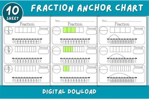 Decimal Fraction Anchor Chart Graphic By Pepeach · Creative Fabrica