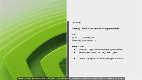 Training Deepvariant Models Using Parabricks Gtc 24 2024 Nvidia On Demand