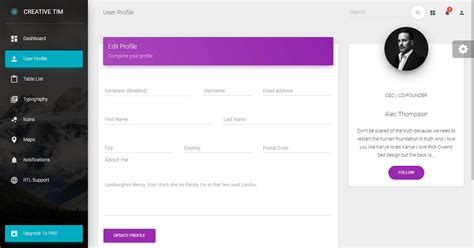 material dashboard react una plantilla de administración gratuita hecha con material ui best
