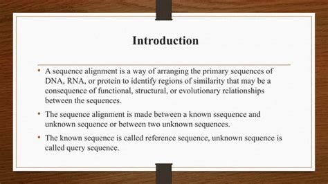 Global And Local Sequence Alignment Pptx