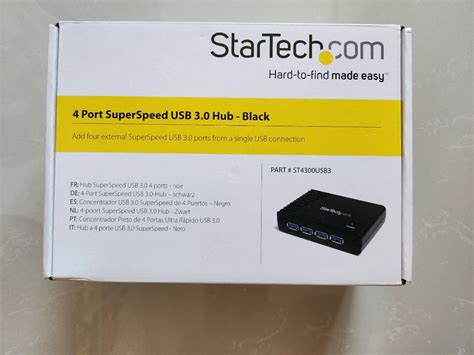 Startech Port Super Speed Usb Hub Black Video Gaming Gaming Accessories Cables