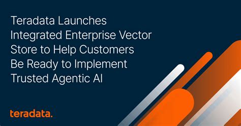 teradata launches enterprise vector store for trusted agentic ai vdura unveils 1 5pb all flash