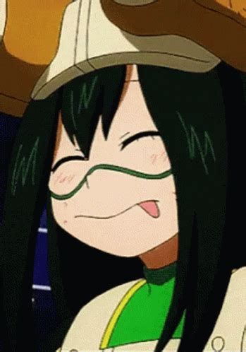 Cute Tongue Out Tsuyu Asui GIF GIFDB Com
