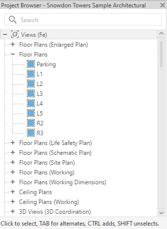 Revit Project Browser Organisation