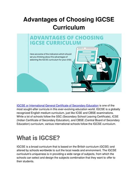 Ppt Advantages Of Choosing Igcse Curriculum Powerpoint Presentation Free Download Id 12265844