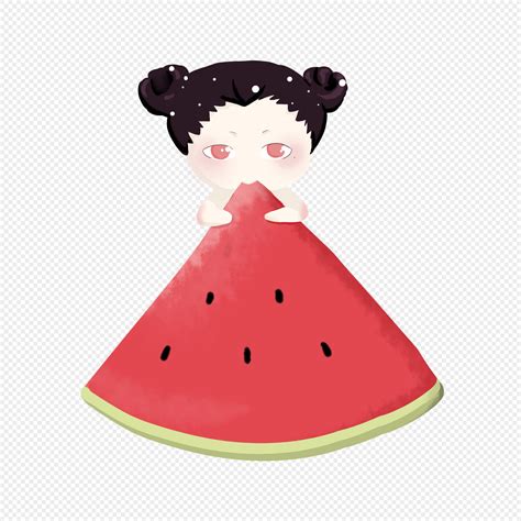수박 먹는 작은 인형 이미지 사진 401201961 무료 다운로드