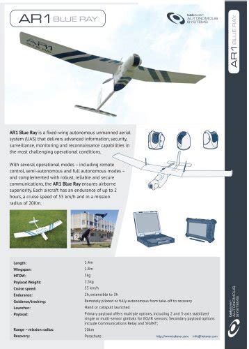 Tekever Ar5 Tekever Ltd Pdf Catalogs Technical Documentation