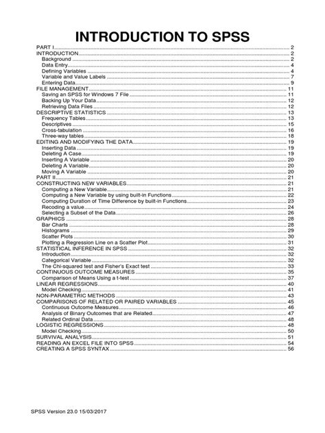 Ibm Spss Statistics Brief Guide Download Free Pdf Spss Histogram